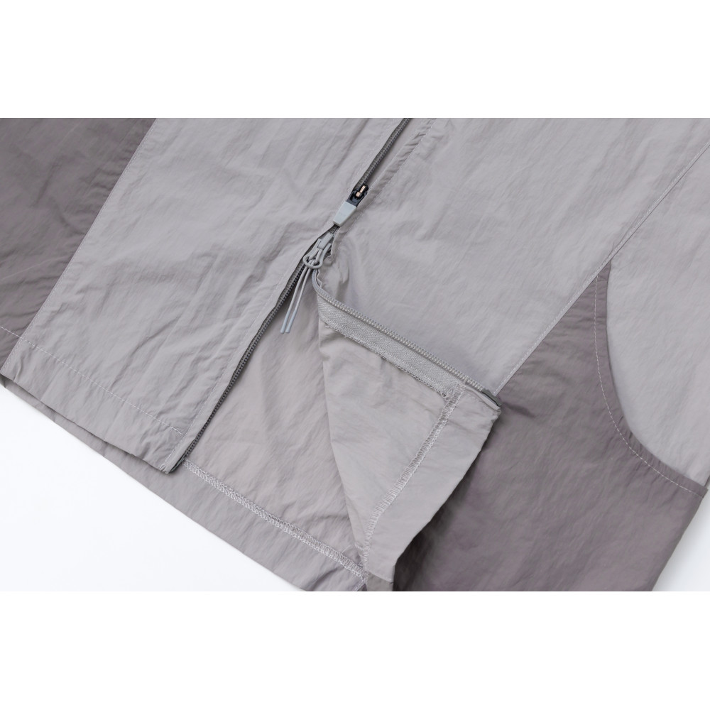 SINGULARITY｜PATCHWORK ZIP-UP SHIRT